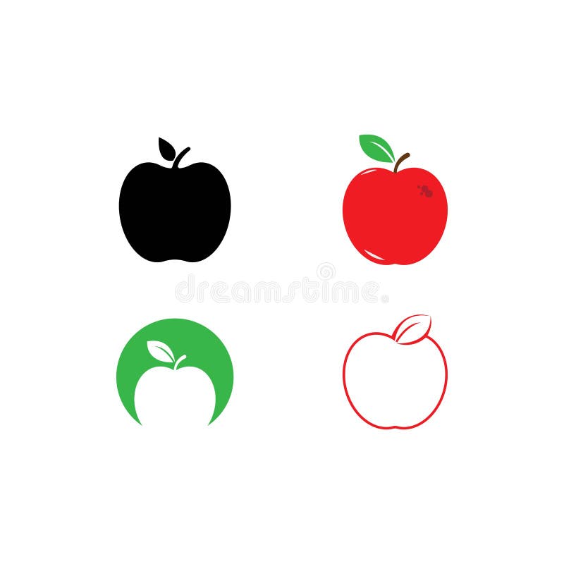 Apple fruit logo stock vector. Illustration of organic - 251998300