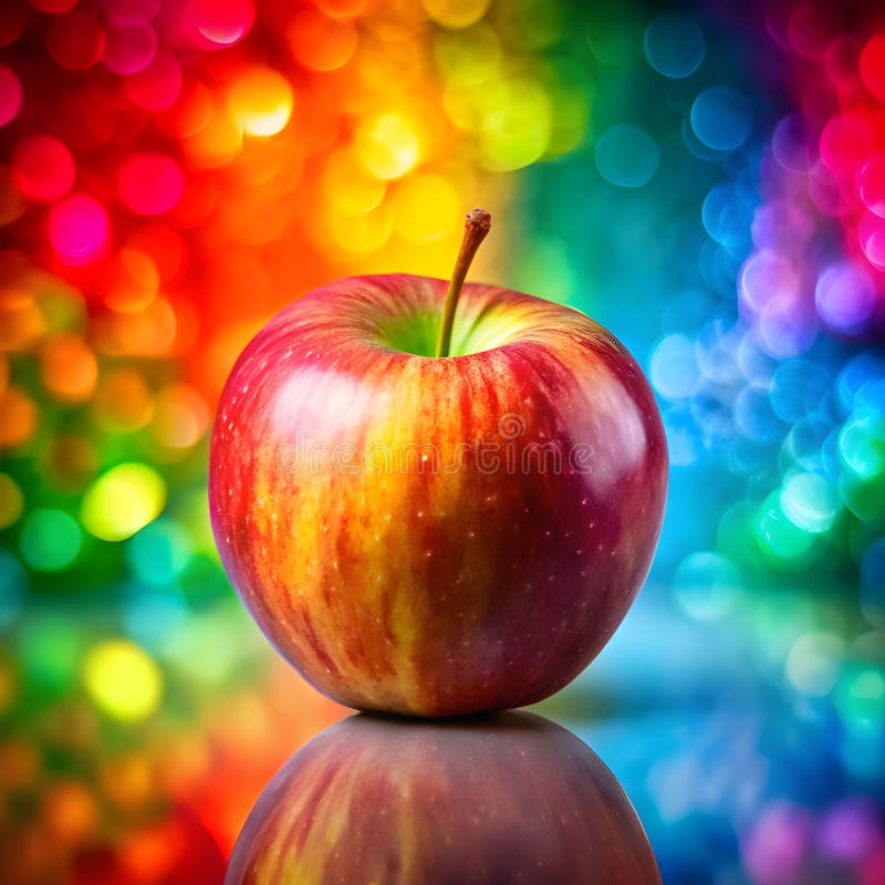 Nice apple fruit pic stock illustration. Illustration of colours ...