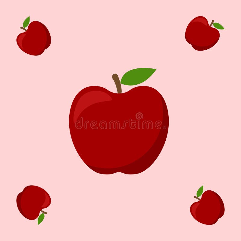 Apple Fruit Seamless for Pattern Fabric, Simple Apple Fruit Cute Repeat ...