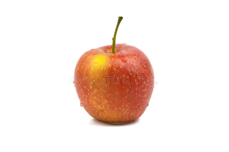 Apple Fruit on White Background Stock Image - Image of freshness ...