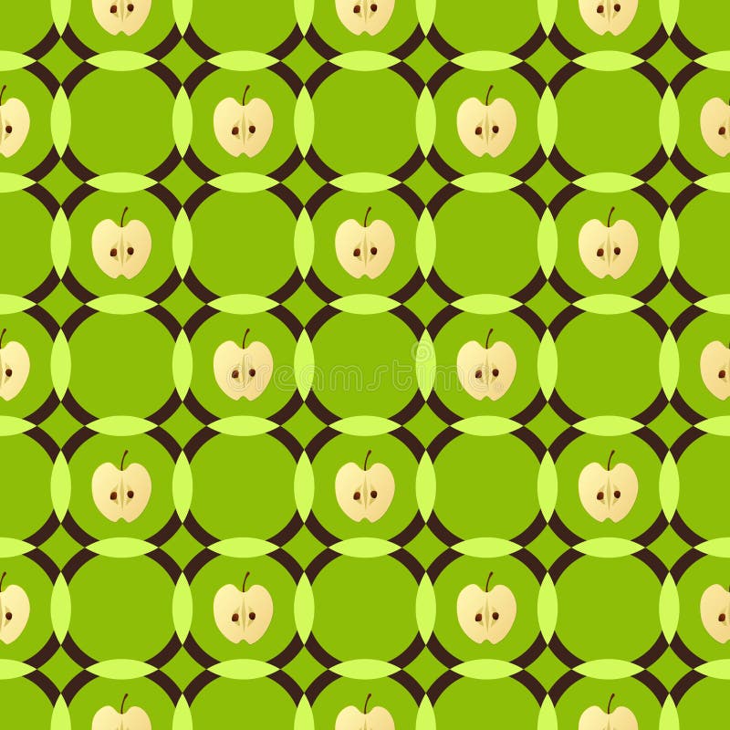 Apple geometric pattern stock vector. Illustration of pattern - 53987231