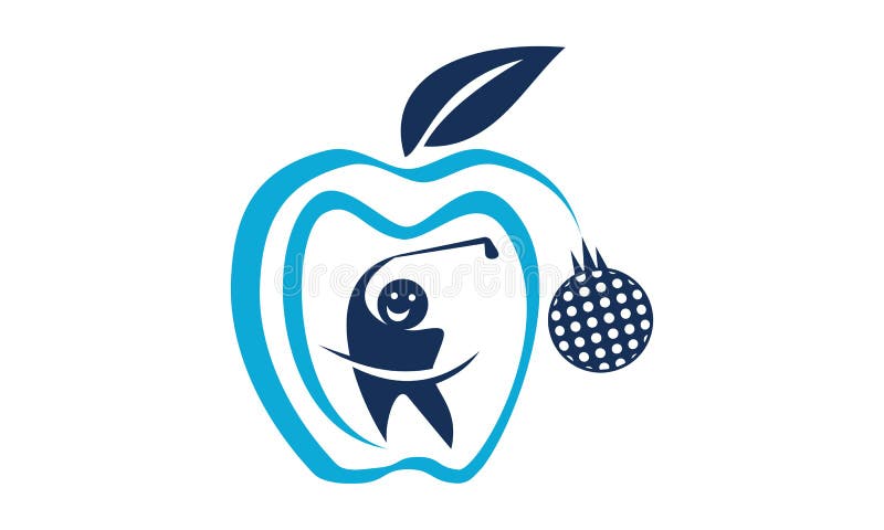 Apple Golf Ball stock vector. Illustration of apple - 105560587