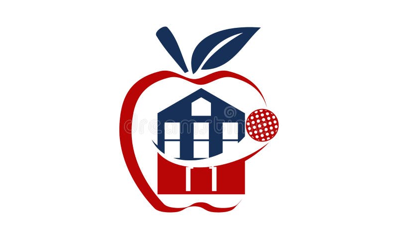 Apple Golf Ball stock vector. Illustration of club, flag - 105560595