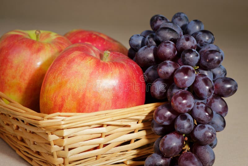 Apple and grape fruit stock photo. Image of life, summer - 355981792