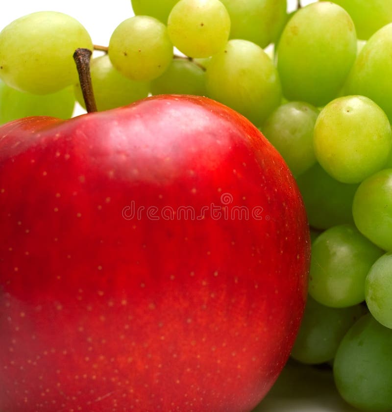 Apple and grapes stock image. Image of fresh, food, apple - 13279519