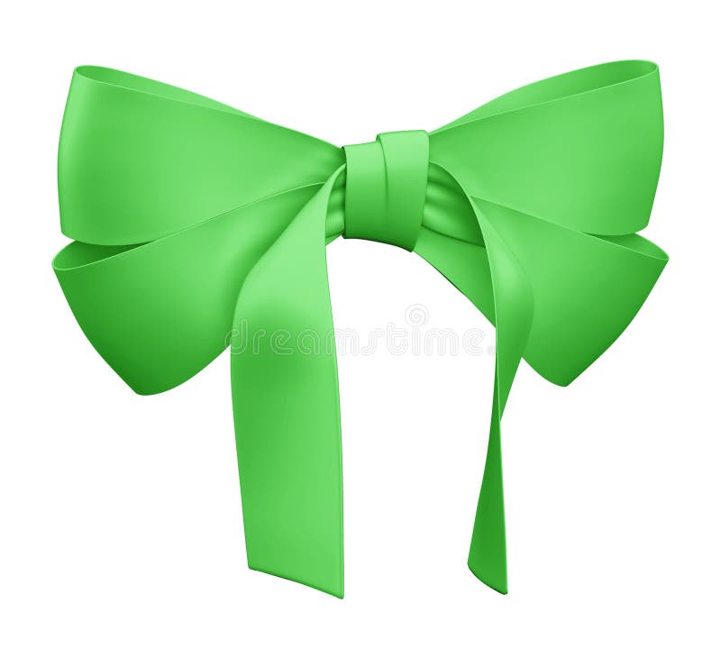 Apple Green Bow-knot - for Gifts Stock Image - Illustration of ...