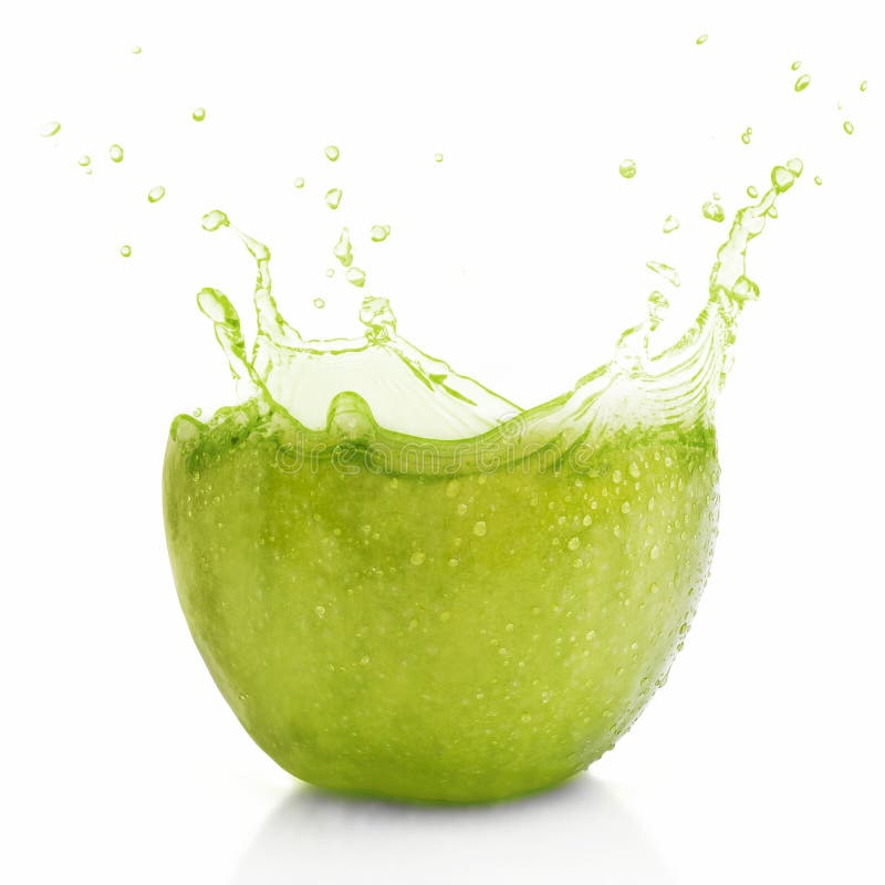 Apple green splash stock image. Image of liquid, healthy - 83711515