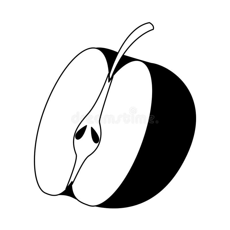 Apple Half Stock Illustrations – 10,068 Apple Half Stock Illustrations ...