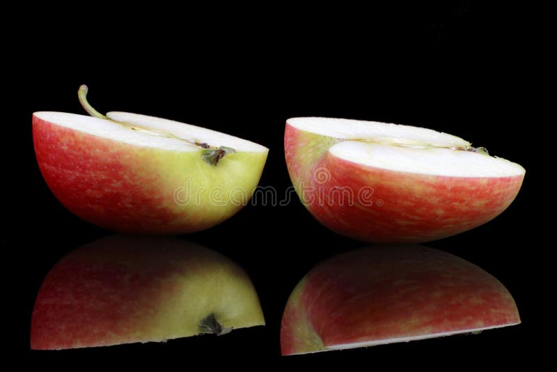Apple halves stock image. Image of organic, food, grocery - 1285767
