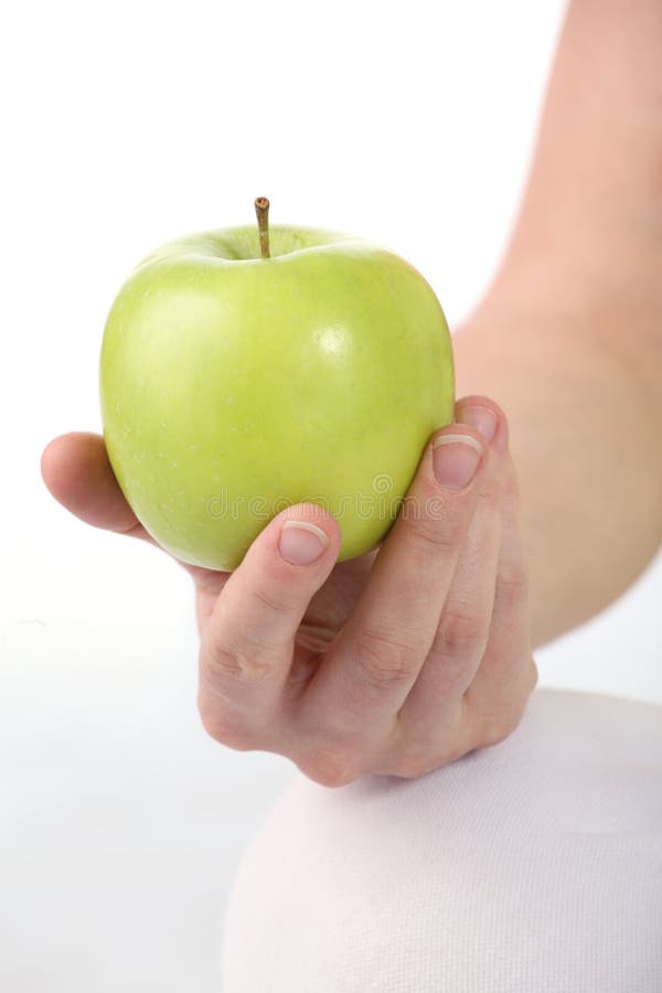 Apple in hand stock photo. Image of nutrient, detail - 14678438