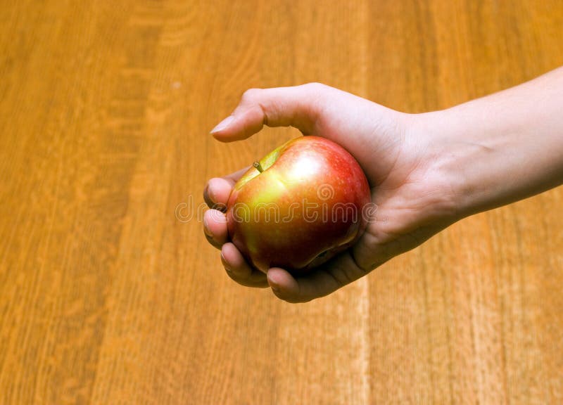 Apple In Hand Picture. Image: 1471986