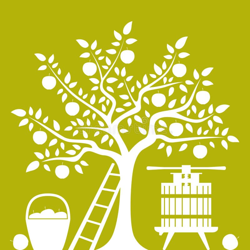 Cider Press Illustration Stock Illustrations – 184 Cider Press ...
