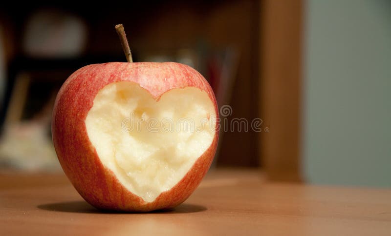 Apple heart stock image. Image of apple, shape, heart - 45663145