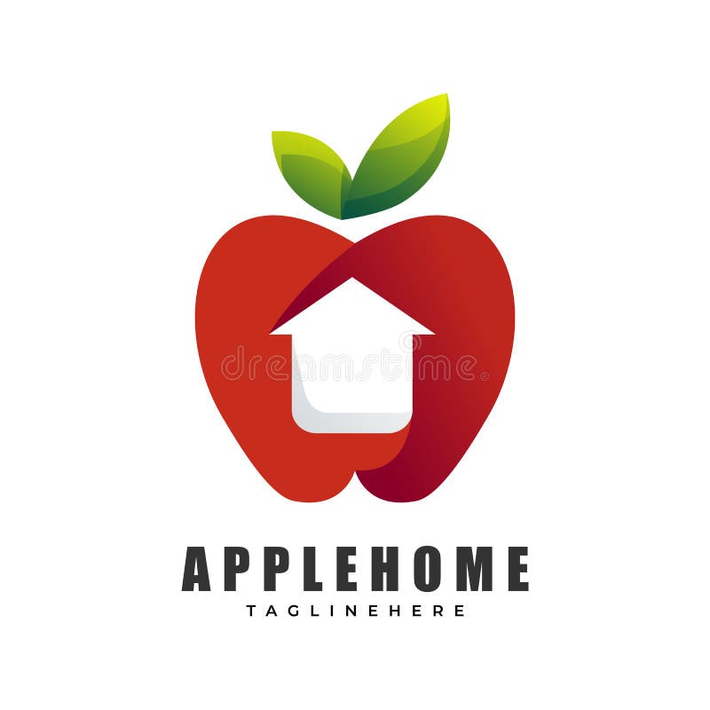 Apple home colorful logo stock photo. Image of logo - 250034728