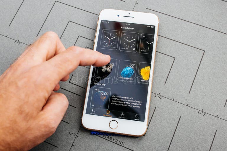 Apple-Horloge App Op Apple-iPhone Plus De Toepassingssoftware ...