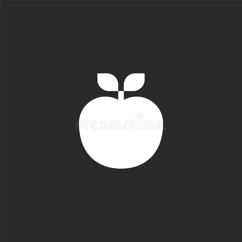 Apple Icon. Filled Apple Icon for Website Design and Mobile, App ...