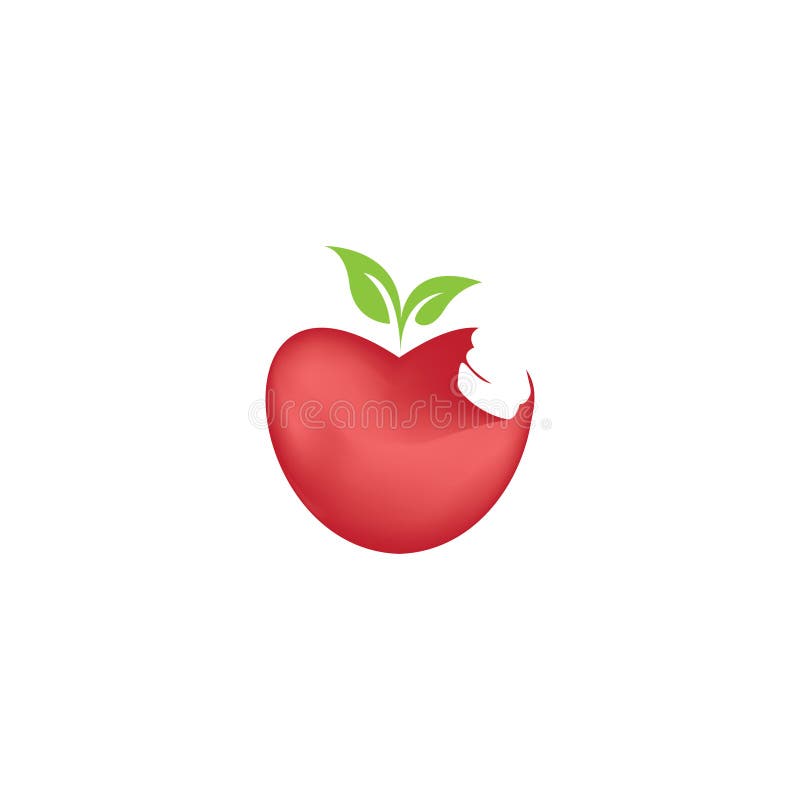 Apple Icon Illustration Color Effect Design Vector Stock Vector ...