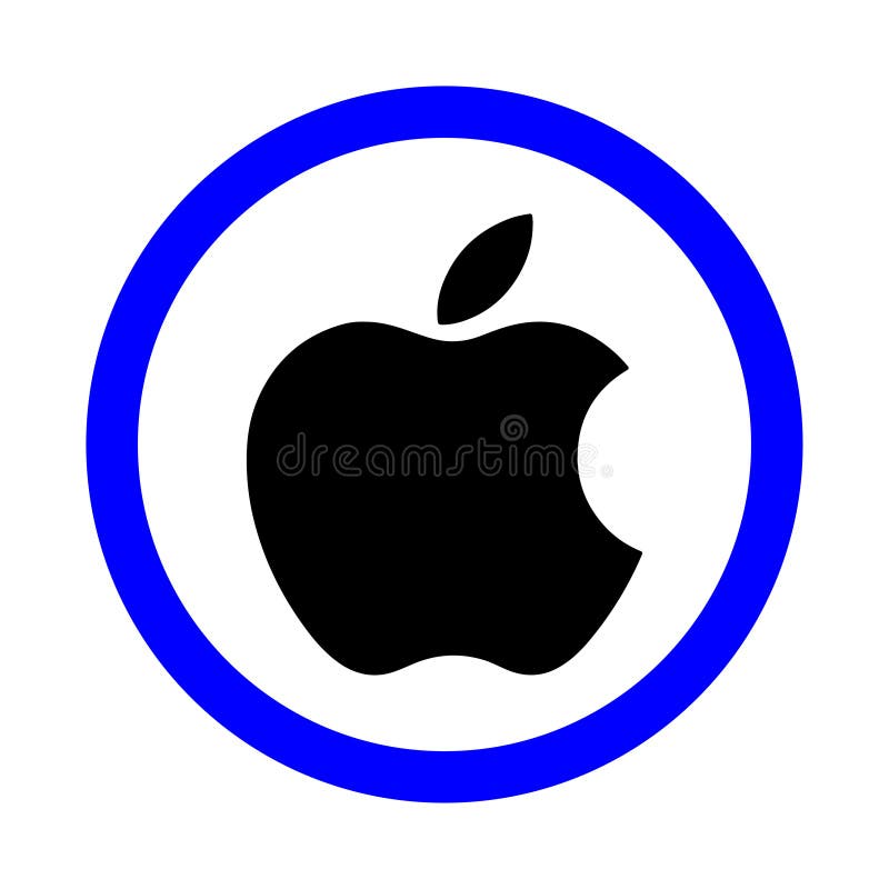 Apple Icon Logo editorial stock image. Illustration of symbol - 223937509