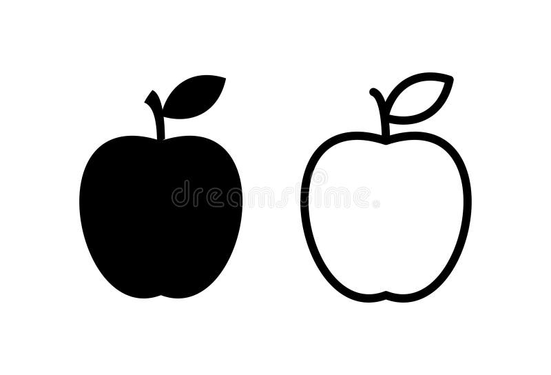 Apple Icon . Apple Vector Icon. Apple Symbols for Your Web Design Stock ...
