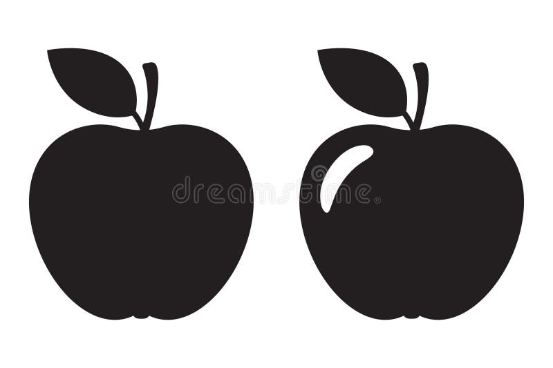 Apple Icon. Apple Sign Symbol. Stock Vector - Illustration of taste ...