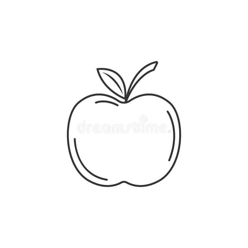 Apple Icon. Simple Element Illustration. Apple Symbol Design Template ...
