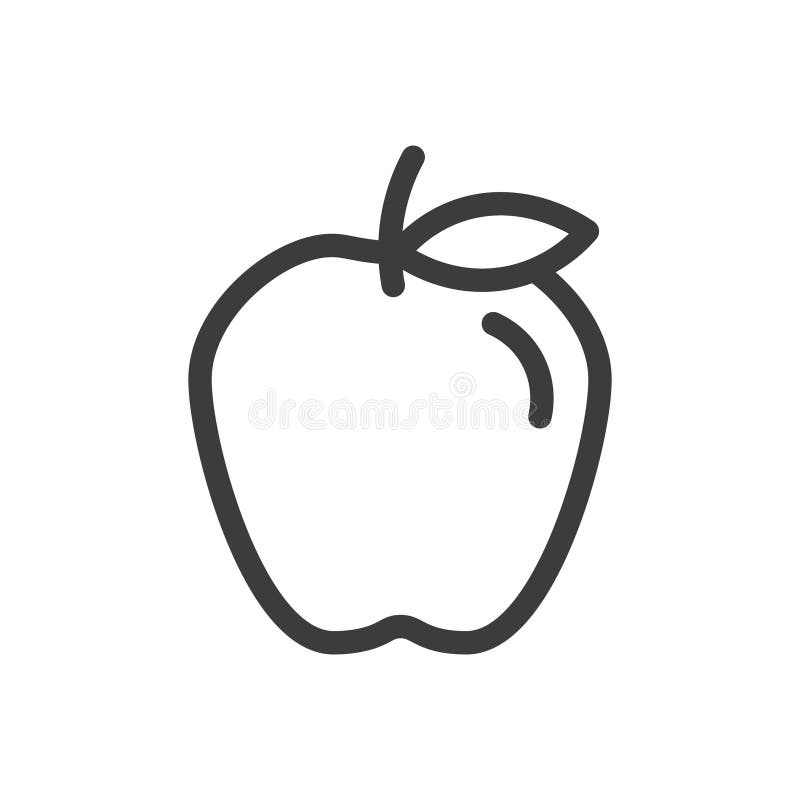 Apple Icon Outline Stock Illustrations – 32,556 Apple Icon Outline ...