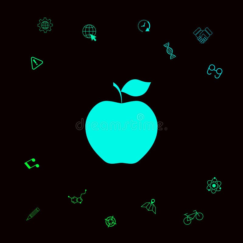 Apple icon symbol stock vector. Illustration of refresh - 130052745