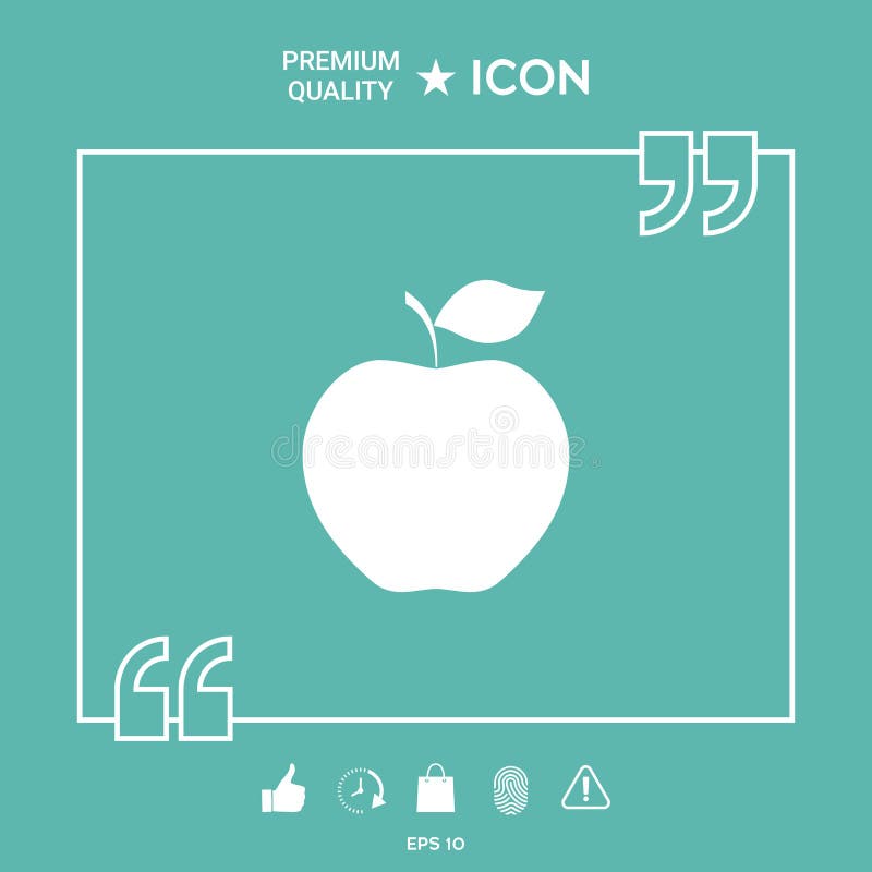Apple icon symbol stock vector. Illustration of shape - 114984067