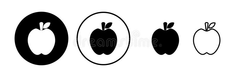 Apple icon . apple symbol stock vector. Illustration of symbol - 276765828