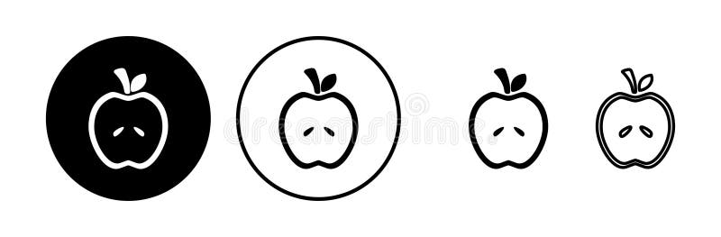 Apple icon . apple symbol stock vector. Illustration of diet - 281345976