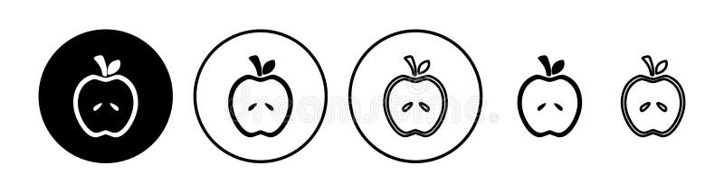 Apple icon . apple symbol stock vector. Illustration of template ...