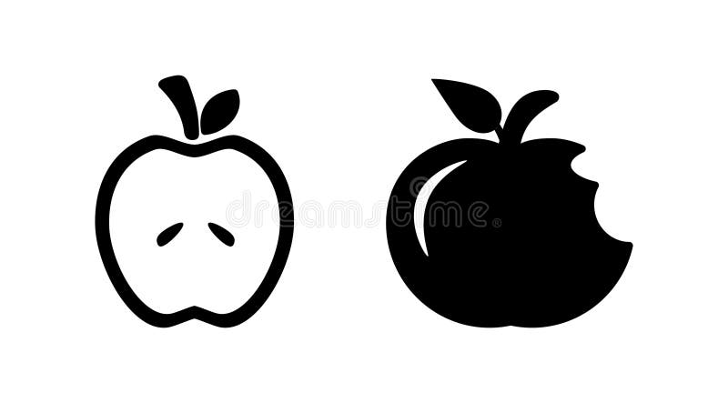 Apple icon . apple symbol stock illustration. Illustration of icon ...