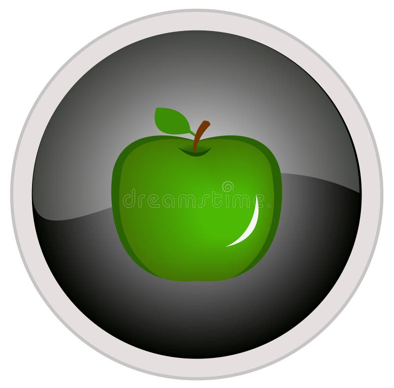 Apple icon stock vector. Illustration of silhouette, icon - 88288378