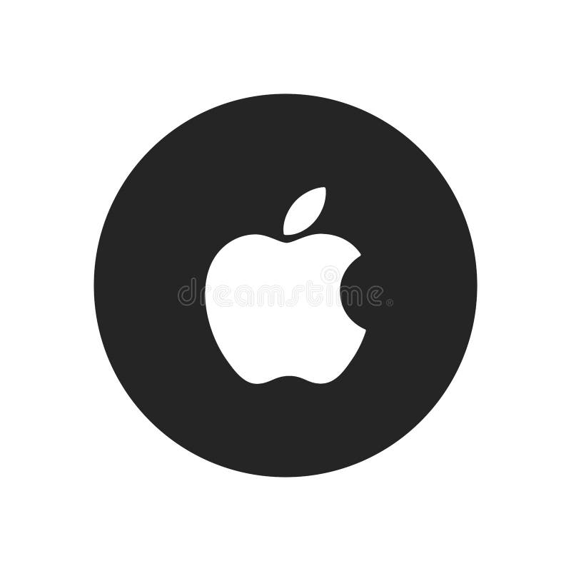 Apple Icon Vector. Simple Apple Sign in Modern Design Style for Web ...