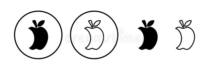 Apple icon . apple symbol stock vector. Illustration of symbol - 276765828