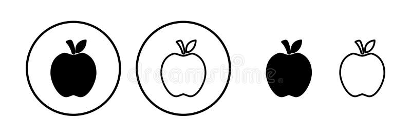 Apple icon . apple symbol stock vector. Illustration of symbol - 276765828