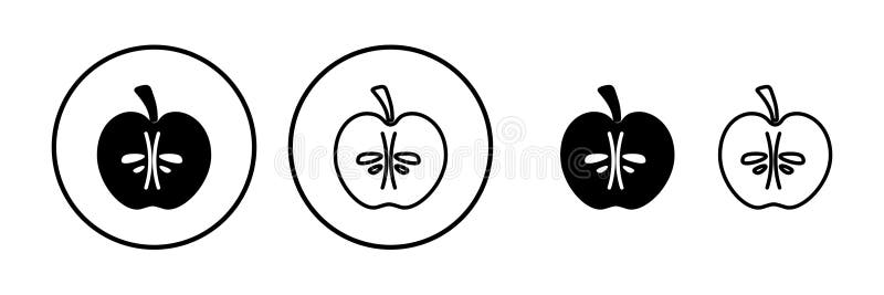 Apple icon . apple symbol stock vector. Illustration of natural - 274130325
