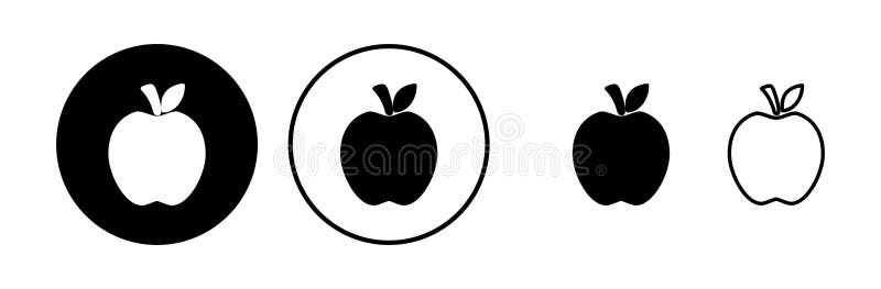 Apple icon . apple symbol stock vector. Illustration of plant - 277769889