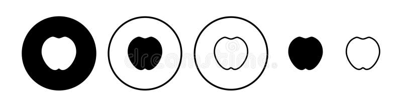 Apple icon . apple symbol stock vector. Illustration of symbol - 276765828