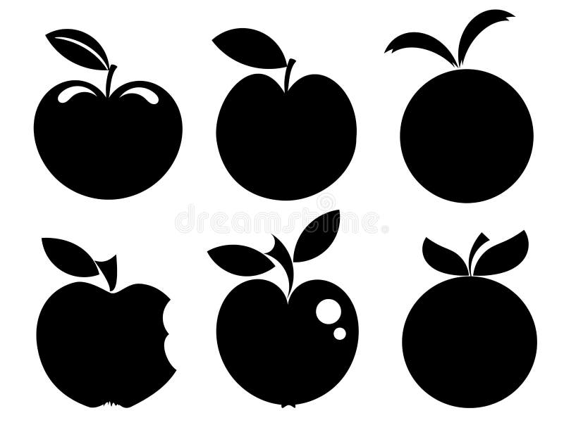 Apple icons - logos stock vector. Illustration of logo - 17778046