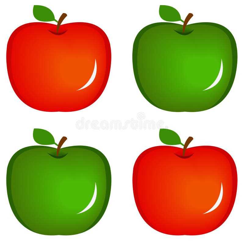 Apple icons stock vector. Illustration of nature, file - 87288406