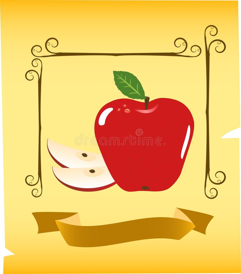 Golden Apple Border Stock Illustrations – 699 Golden Apple Border Stock ...