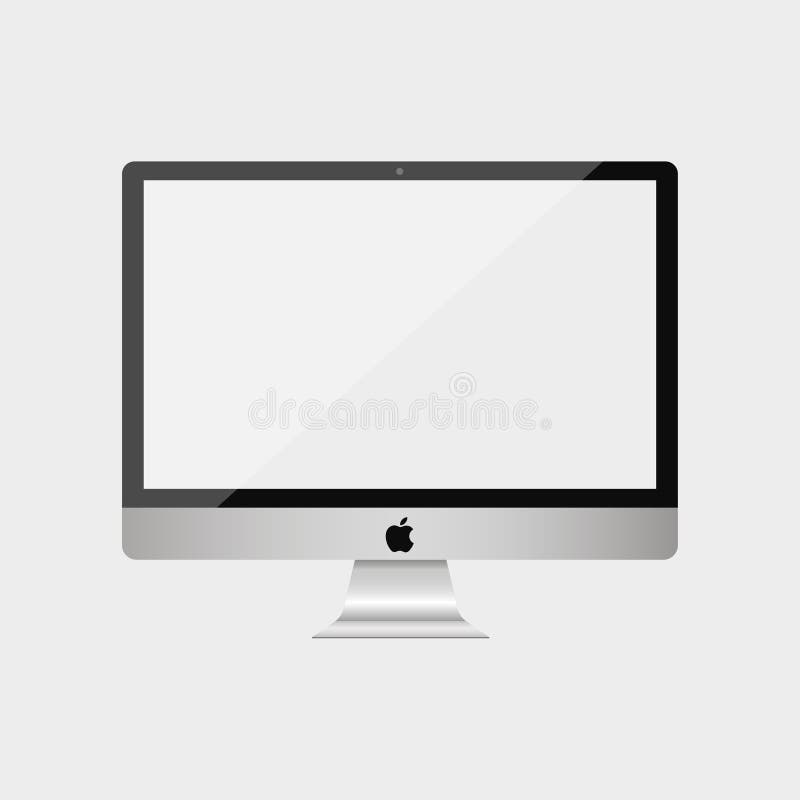 Apple IMac and IPhone. Realistic Modern Monitor, Computer, Smart Phone ...