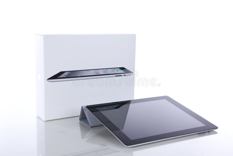 Apple IPad 2 with Smart Cover and Original Box Editorial Stock Photo ...