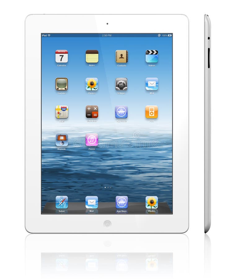 Apple iPad 3 white editorial photography. Image of electronic - 24057197