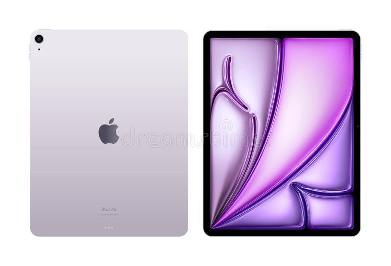 Apple IPad Air in Purple Color, Isolated on Transparent Background ...