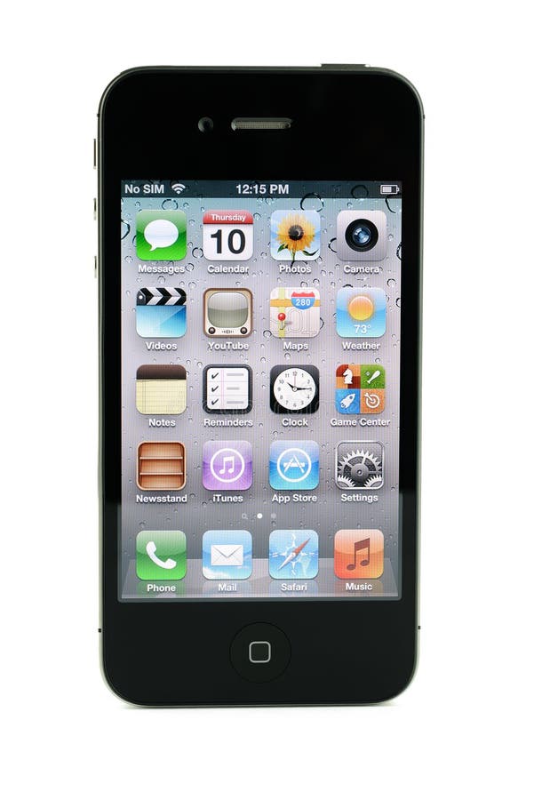 Apple IPhone 4s Text Message Editorial Photo - Image of text, closeup ...