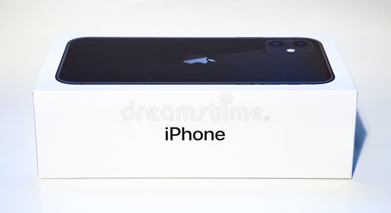 Apple iPhone 11 Box editorial photography. Image of iphone - 204739557