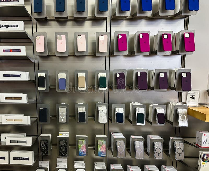 Apple IPhone Cases on Display Editorial Photography - Image of apple ...