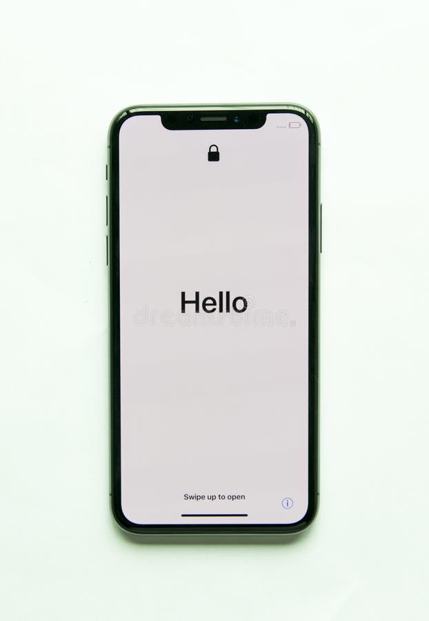 New Apple IPhone 6 with White Screen Isolated Editorial Image - Image ...